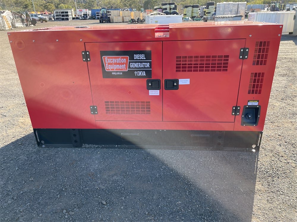110kva Silenced Diesel Generator - Excavation Equipment
