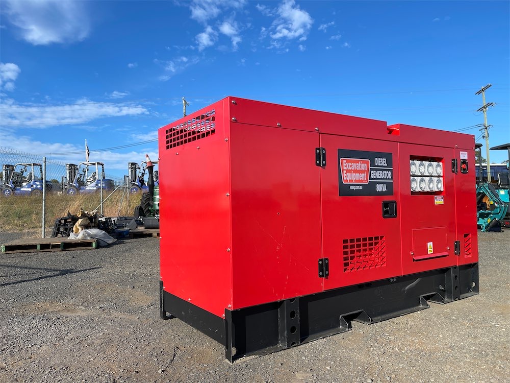 80kva Silenced Diesel Generator - Excavation Equipment